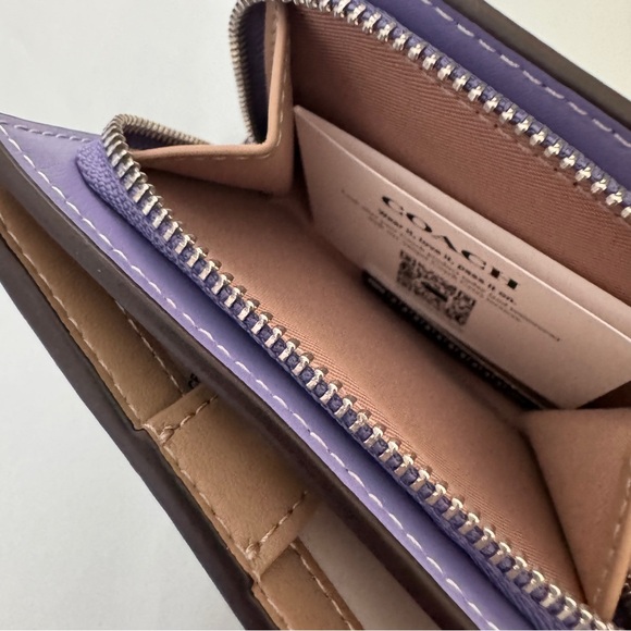 Coach | Bags | Nwt Coach Snap Wallet In Signature Canvas With Blueberry ...